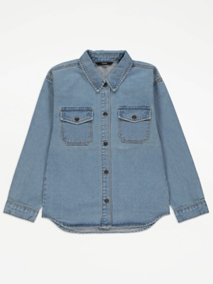 Blue Denim Shacket | Kids | George at ASDA