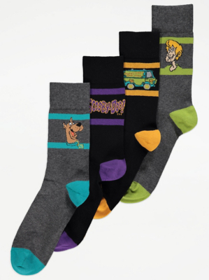 Scooby Doo Ankle Socks 4 Pack | Men | George at ASDA