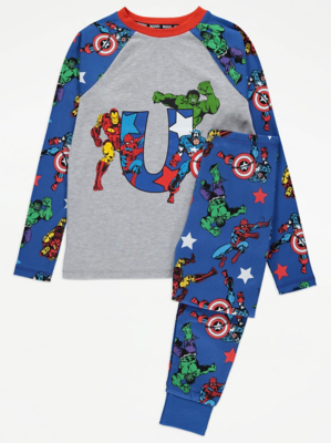 Marvel Superhero Alphabet Letter U Pyjamas | Kids | George at ASDA