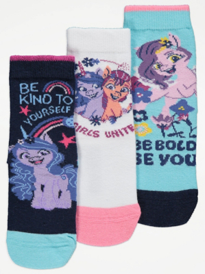 My Little Pony Character Socks 3 Pack | Kids | George at ASDA