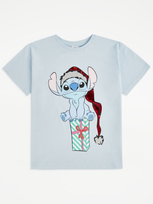 Disney Lilo & Stitch Sequin Christmas T-Shirt | Kids | George at ASDA