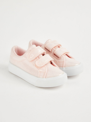 Pink Glitter Two Strap Trainers | Sale & Offers | George at ASDA