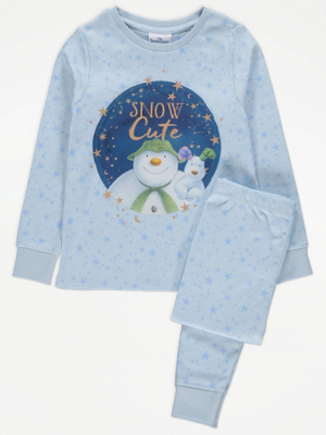 The Snowman Blue Snow Cute Starry Pyjamas | Kids | George at ASDA