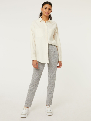 Grey Speckled Pleated Trousers | Women | George at ASDA