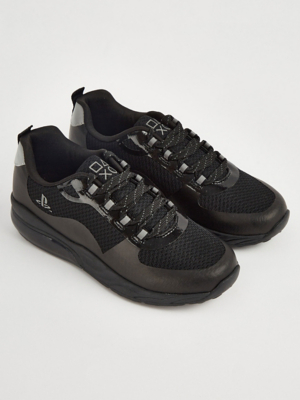 PlayStation Logo Print Black Bubble Sole Trainers | Kids | George at ASDA