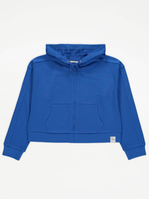 Blue Basic Zip Up Hoodie | Kids | George at ASDA
