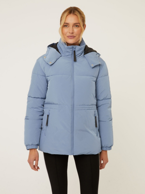 Light Blue Padded Coat | Women | George at ASDA