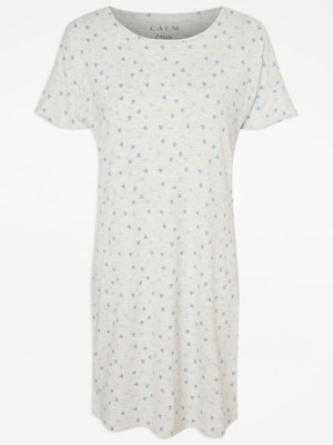 Grey Heart Jersey Nightdress | Women | George at ASDA