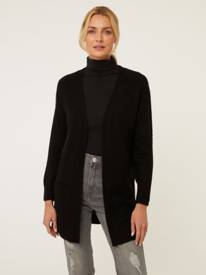 Black Knitted Longline Cardigan | Women | George at ASDA