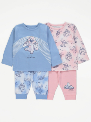 Disney Lilo & Stitch Character Print Pyjamas 2 Pack | Baby | George at ASDA