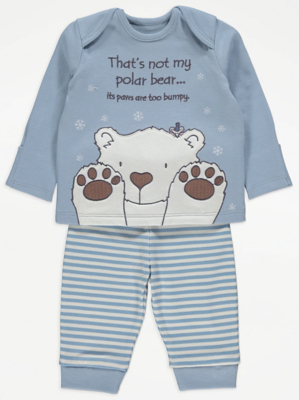 That’s Not My Polar Bear Stripe Pyjamas | Baby | George at ASDA