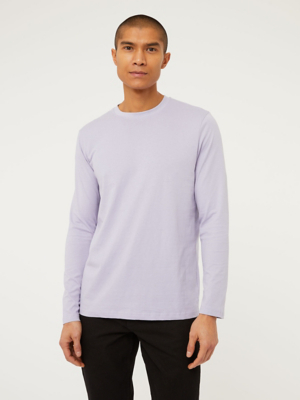 Lilac Basic Long Sleeve Top | Men | George at ASDA