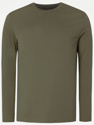 Brown Basic Long Sleeve Top | Men | George at ASDA