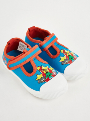 Easy On Marvel Superhero Blue T-Bar Pumps | Kids | George at ASDA