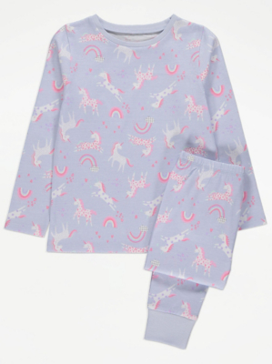 Lilac Unicorn Pyjamas | Kids | George at ASDA