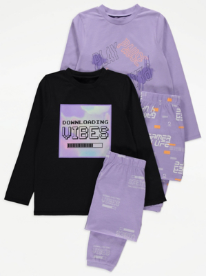 Gaming Pyjamas 2 Pack | Kids | George at ASDA