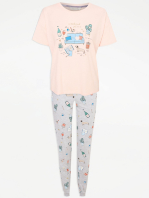 Pink Weekend Plans Sofa Pyjamas | Women | George at ASDA