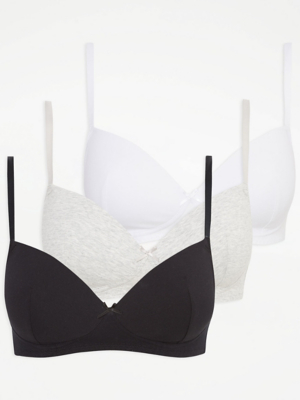 DD+ Striped Non Wired Comfort Bras 2 Pack | Lingerie | George at ASDA