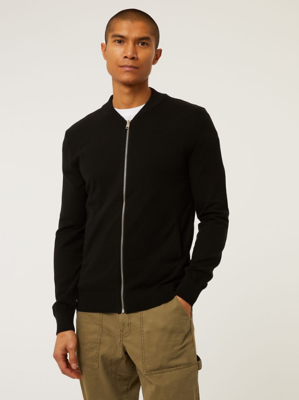 Black Knitted Bomber Jacket | Sale & Offers | George at ASDA