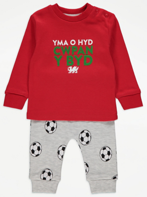 Matching Red Wales Football Pyjamas Baby | Baby | George at ASDA