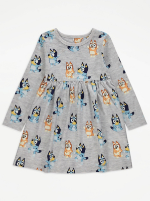 Bluey Grey Printed Dress | Sale & Offers | George at ASDA