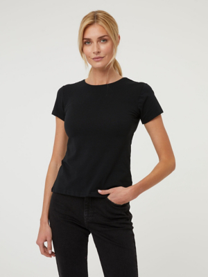 Black Basic Crew Neck Top | Women | George at ASDA