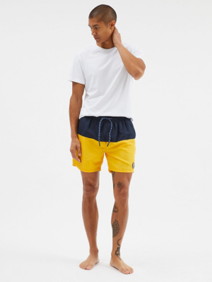 Navy Colour Block Swim Shorts | Men | George at ASDA