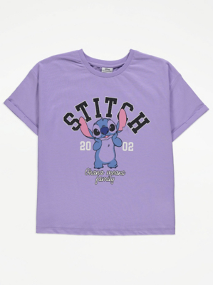 Disney Lilo & Stitch Purple T-Shirt | Kids | George at ASDA