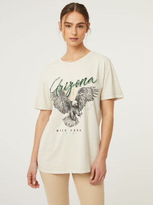 G21 Cream Arizona Eagle T-Shirt | Women | George at ASDA