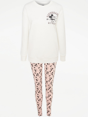 Disney Mickey Mouse and Dumbo Cream Sweater Pyjamas | Women | George at ...