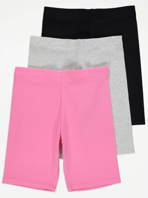 Pink Cycling Shorts 3 Pack | Kids | George at ASDA