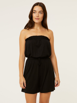 Black Bandeau Playsuit | Women | George at ASDA