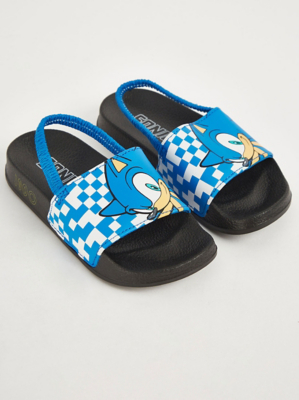 Sonic The Hedgehog Blue Sliders | Kids | George at ASDA