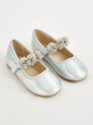 Asda girls silver shoes discount