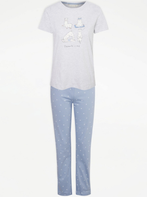 Grey Llama Yoga Pyjamas Gift Set | Women | George at ASDA