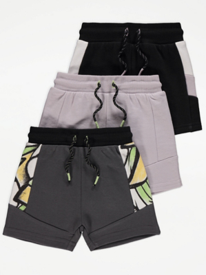 Panelled Shorts 3 Pack | Kids | George at ASDA