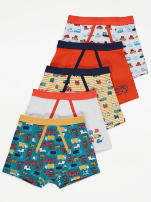 Transport Print Trunks 5 Pack | Kids | George at ASDA