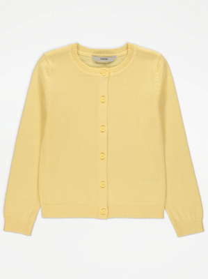 Yellow Plain Knitted Cardigan | Kids | George at ASDA
