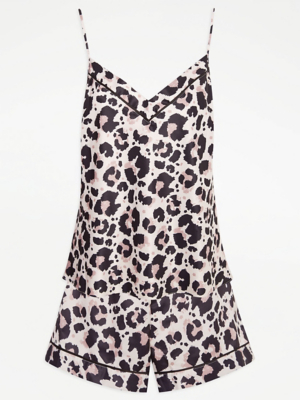 Animal Print Satin Short Pyjamas | Women | George at ASDA