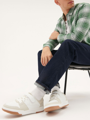 Neutral Double Fastening Trainers | Men | George at ASDA