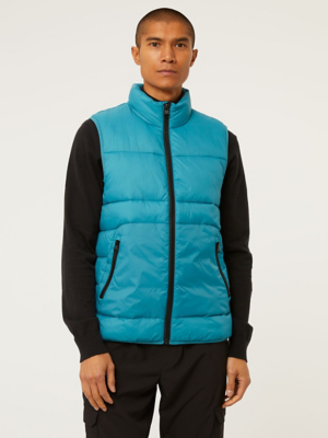 Blue Lightweight Padded Gilet | Men | George at ASDA