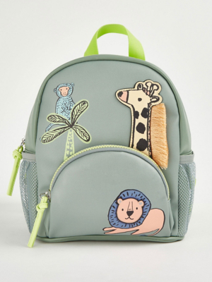 Sage Green Safari Animal Rucksack | Kids | George at ASDA
