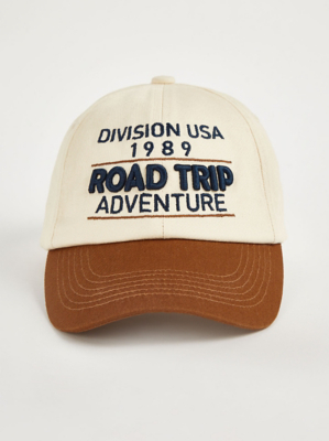 Road Trip Adventure Embroidered Neutral Cap | Men | George at ASDA