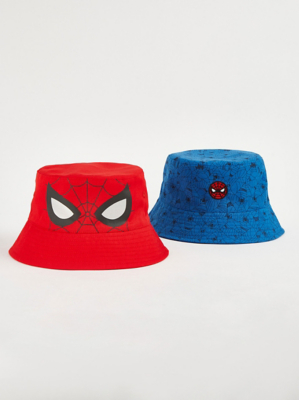 Marvel Spider-Man Print Bucket Hats 2 Pack | Kids | George at ASDA