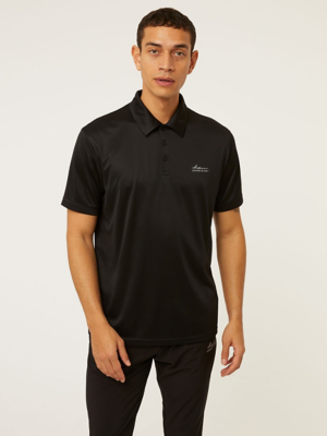 Black Active Division Polo Top | Men | George at ASDA