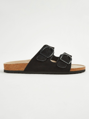 Black Buckle Fasten Sandals | Women | George at ASDA