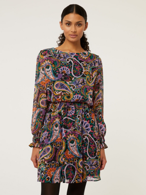 Colourful Paisley Print Mini Dress | Women | George at ASDA