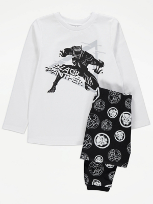 Marvel Black Panther White Pyjamas | Kids | George at ASDA