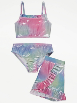 Shimmer Marble Swim 3 Piece Set | Sale & Offers | George at ASDA