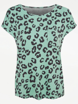 Mint Green Animal Pyjama Top | Women | George at ASDA